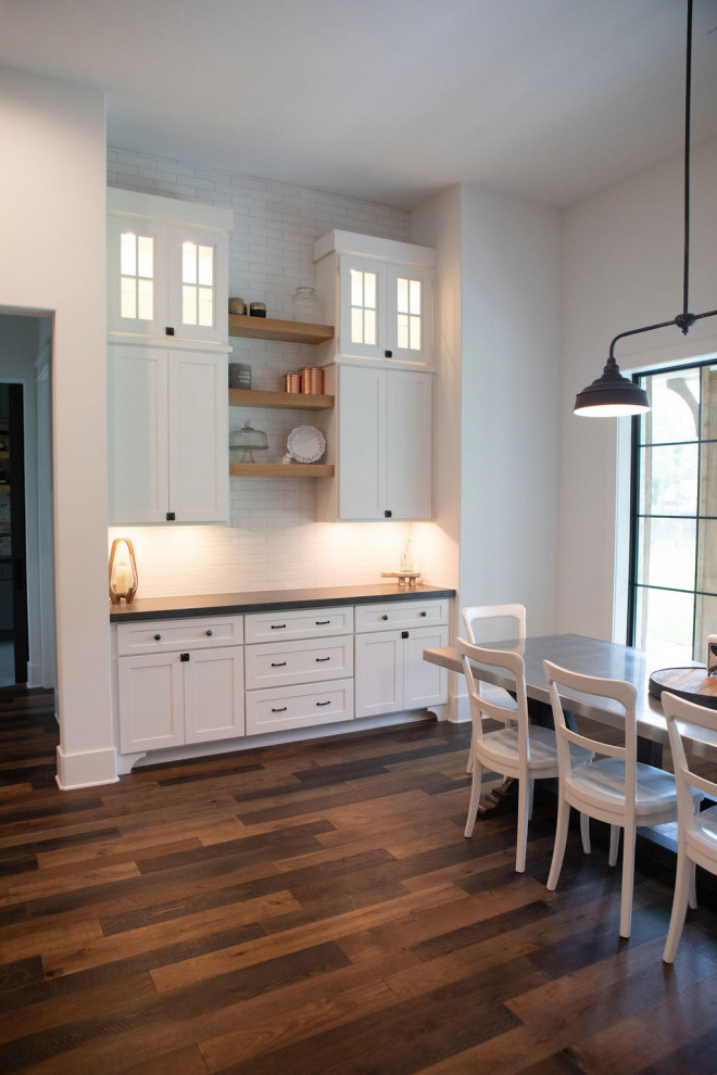 Painted Brick and Board and Batten Modern Farmhouse - Country - Kitchen ...
