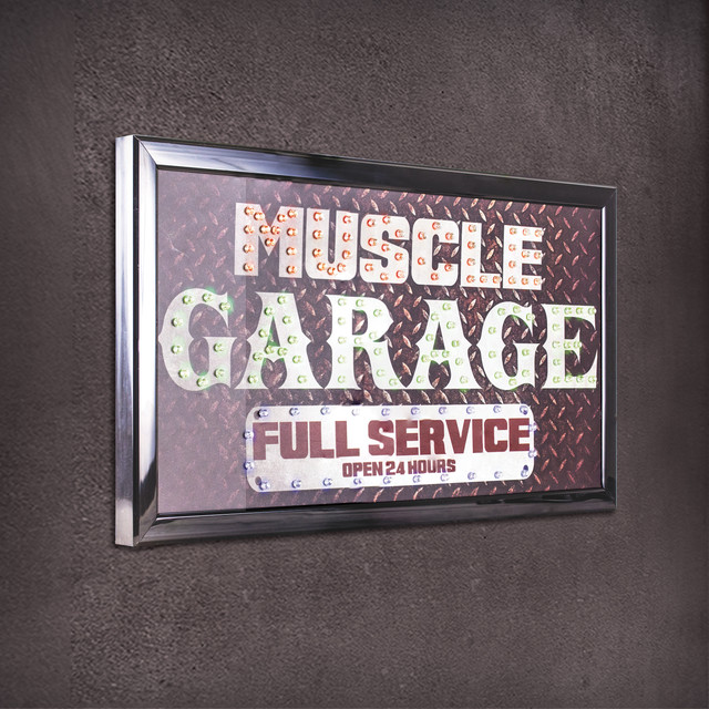 Muscle Garage Full Service LED Sign - Contemporary - Novelty Lighting ...