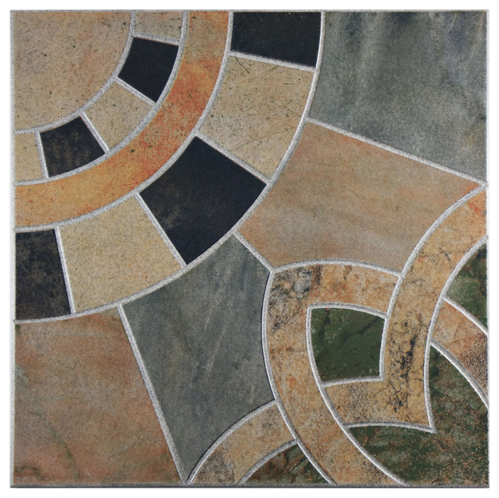 Cartago Ceramic Floor and Wall Tile, Azul, Sample - Contemporary - Wall ...