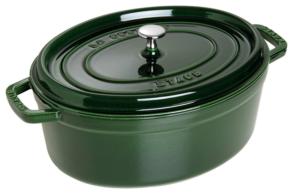 Staub Cast Iron 7-qt Oval Cocotte, 7-qt - Traditional - Dutch Ovens And ...