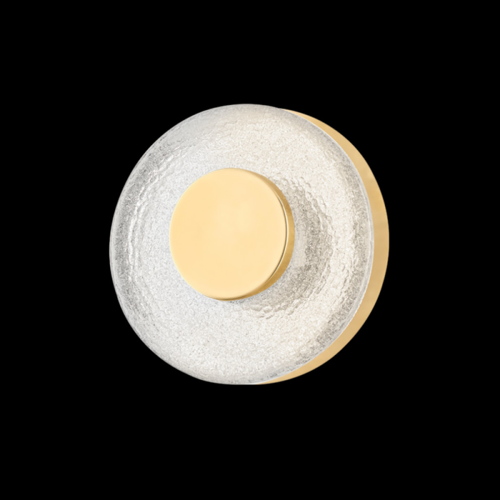 Pearl Wall Sconce, 1-Light, LED, Vintage Brass, 6"H (351-01-VB 95EK ...