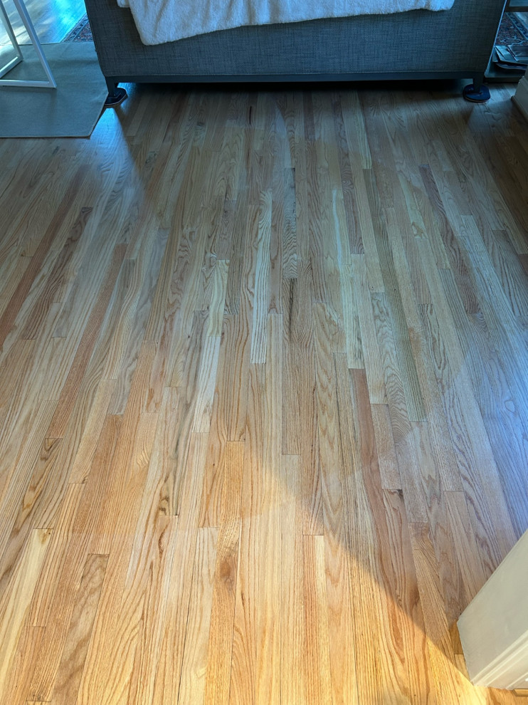 Fix for minor sun fade on light red oak floors?
