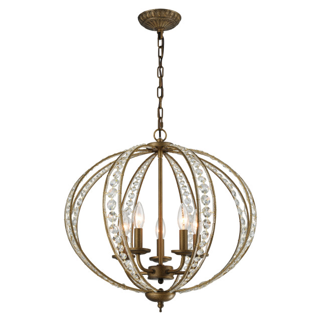 Elizabethan 5-Light Chandelier - Transitional - Chandeliers - by LAMPS ...