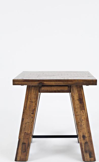 Cannon Vallen Trestle End Table - Rustic - Side Tables And End Tables ...