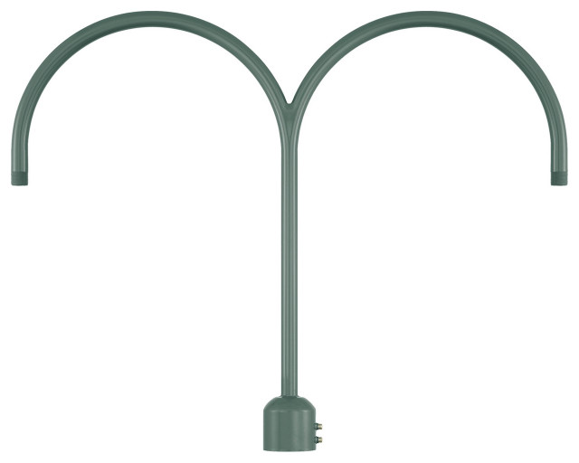 Millennium RPAD-SG Two Light Post Adapter, Satin Green Finish ...