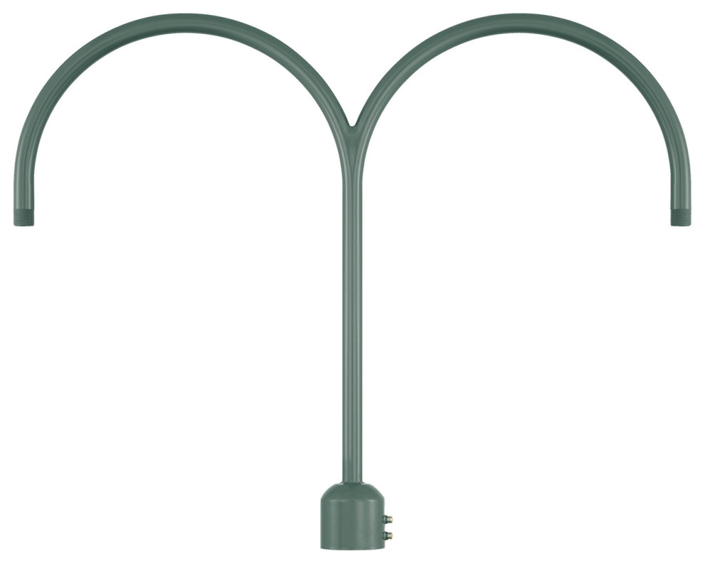 Millennium RPAD-SG Two Light Post Adapter, Satin Green Finish ...