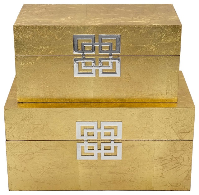 Jewelry Box Set, Gold - Asian - Jewelry Boxes And Organizers - by GALT ...