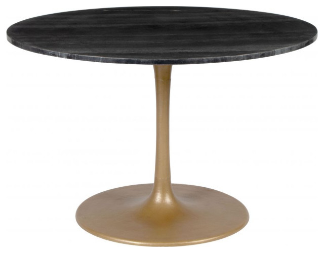 Taj Dining Table Black/Gold - Midcentury - Dining Tables - by First of ...