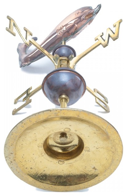 Weathervane Polished Solid Copper Whale Desktop Desk Tabletop ...