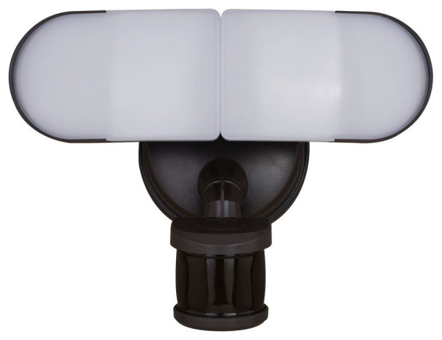 Lamdba 2 Light LED Outdoor Motion Sensor Linkable Flood Light Bronze ...