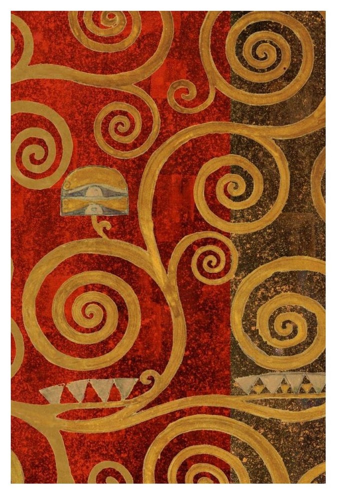 "The Kiss Gold (right)" Digital Paper Print by Klimt Patterns, 14"x20 ...