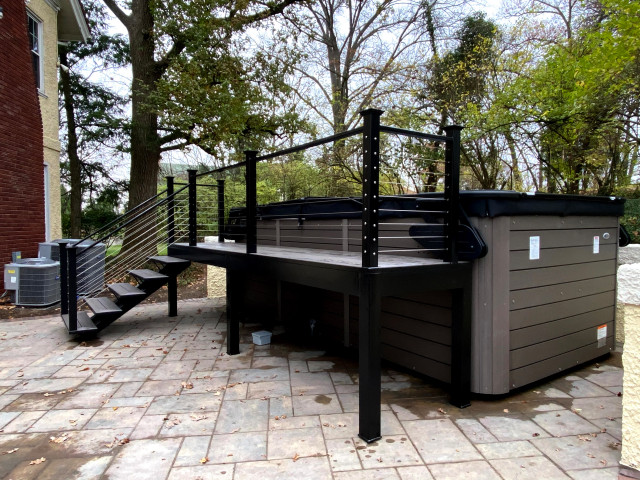 Swim Spa Mezzanine - Modern - Terrace - Cincinnati - by Comfort Zones ...