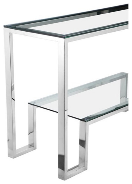 American Home Classic Laurence Modern Metal Console Table in High ...