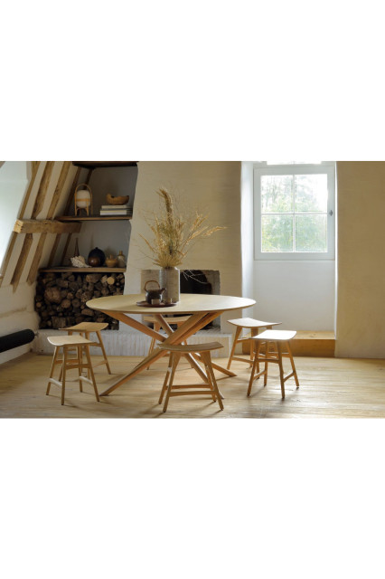 Round Dining Table | OROA Mikado - Midcentury - Dining Tables - by OROA - Distinctive Furniture ...