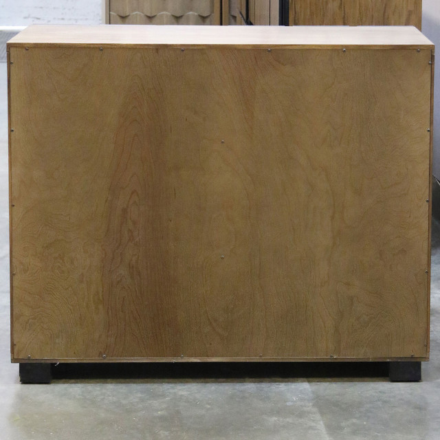 Cypress Brown Two Door Dimensional Squares Wooden Cabinet - Modern ...