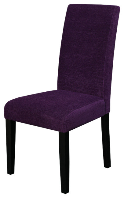 Aprilia Dark Red Upholstered Dining Chairs, Set of 2 - Transitional ...