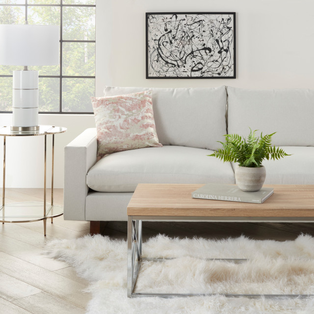 Nourison Home 18"x18" Mina Victory Sofia Metallic Marble Blush Throw Pillows, 18"x18 ...