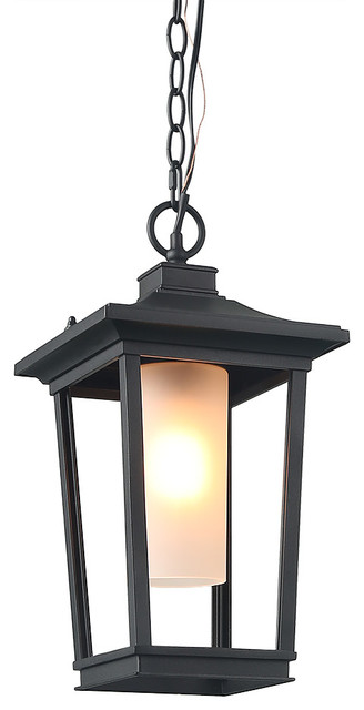 1-Light Transitional Pendant Lights Porch Hanging Lighting ...