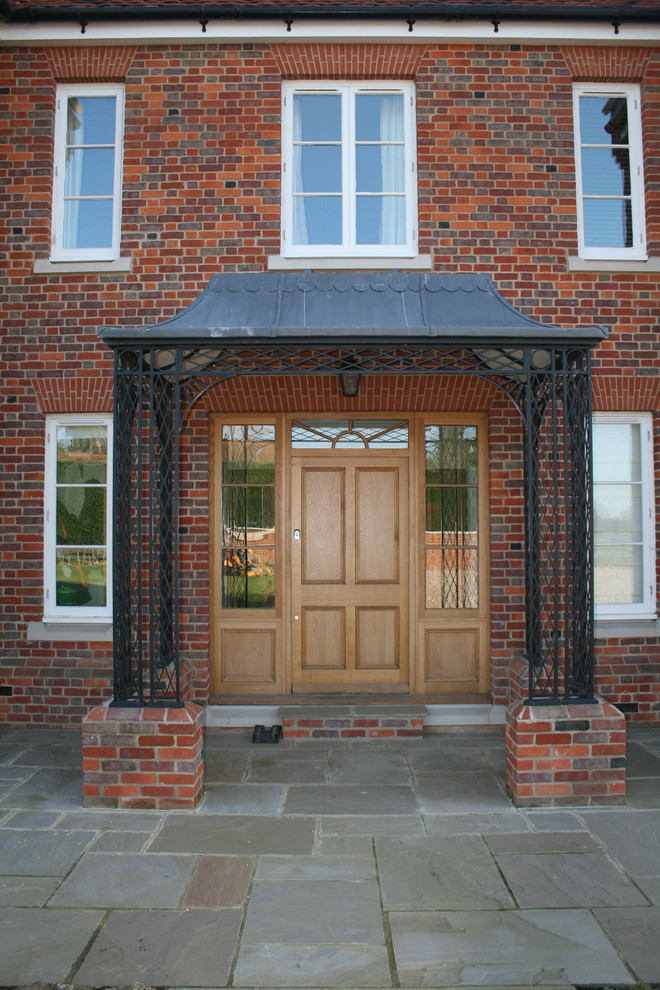 Double Treillage Porch on brick piers - Traditional - Other - by Fine ...