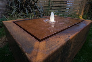 The corten steel water pool - Mediterranean - London - by Georgia ...