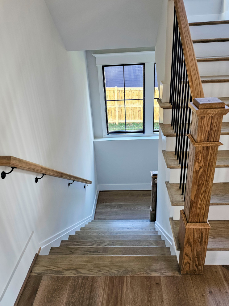 105_Modern and Bold U-Shaped Staircase, Vienna VA 22180 - Modern ...