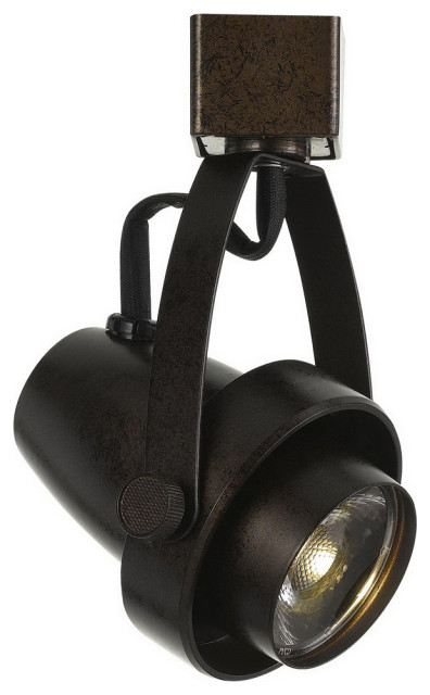 6" Height Metal Track Head In Rust - Transitional - Track Lighting Kits ...