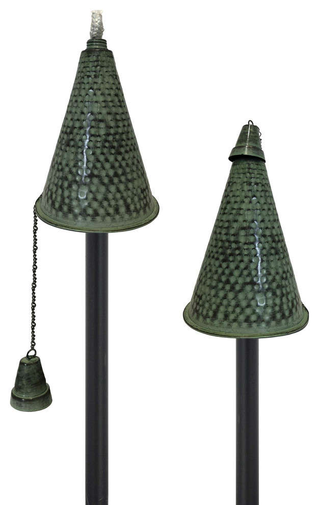 Small Hawaiian Cone Tiki Style Torch With Pole and Snuffer - Farmhouse ...