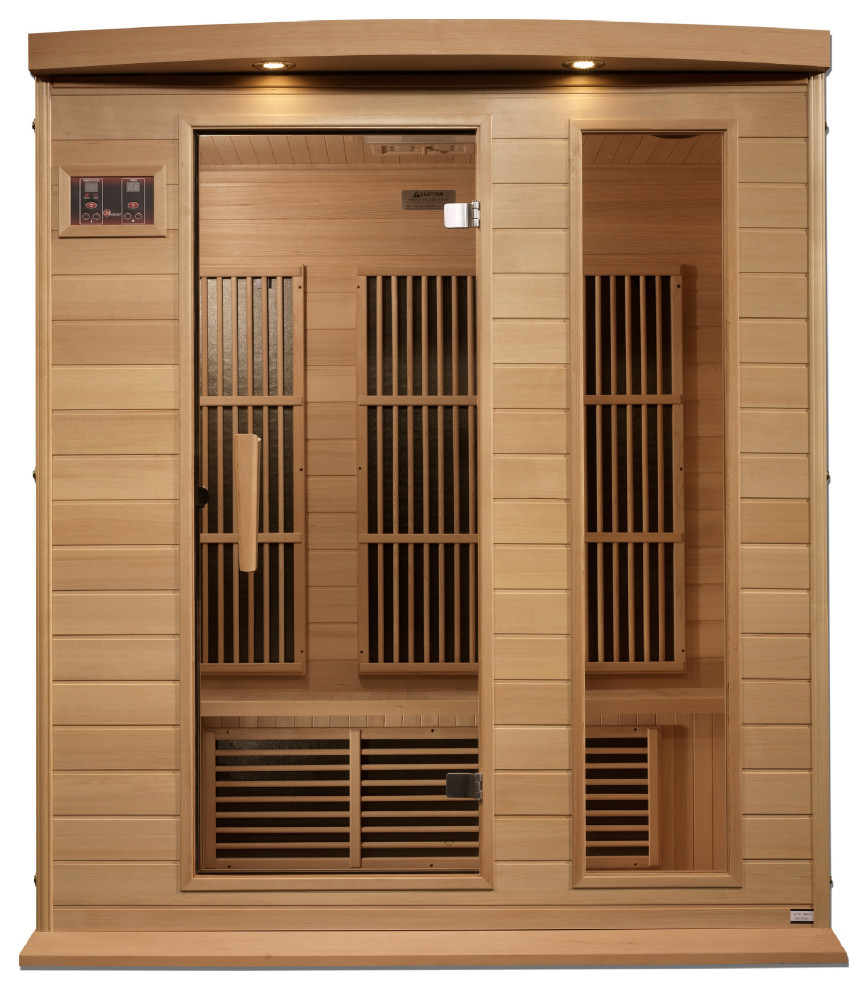 3-Person Full Spectrum Near Zero Emf, Under 2Mg Far Infrared Sauna - Traditional - Saunas - by ...