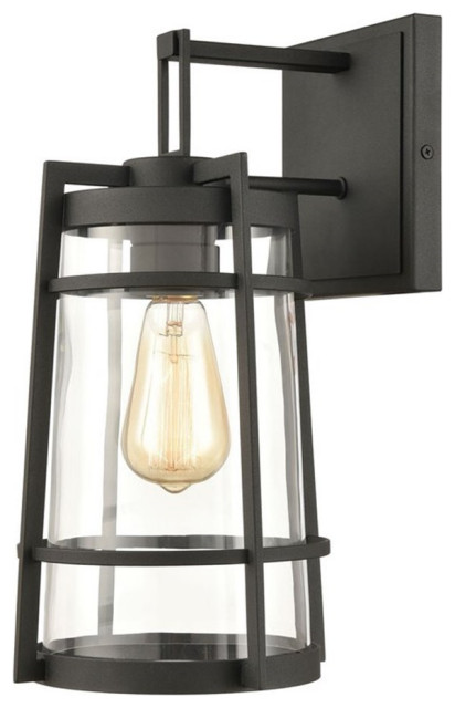 Elk Home Crofton 8" 1-Light Transitional Glass Outdoor Sconce in ...
