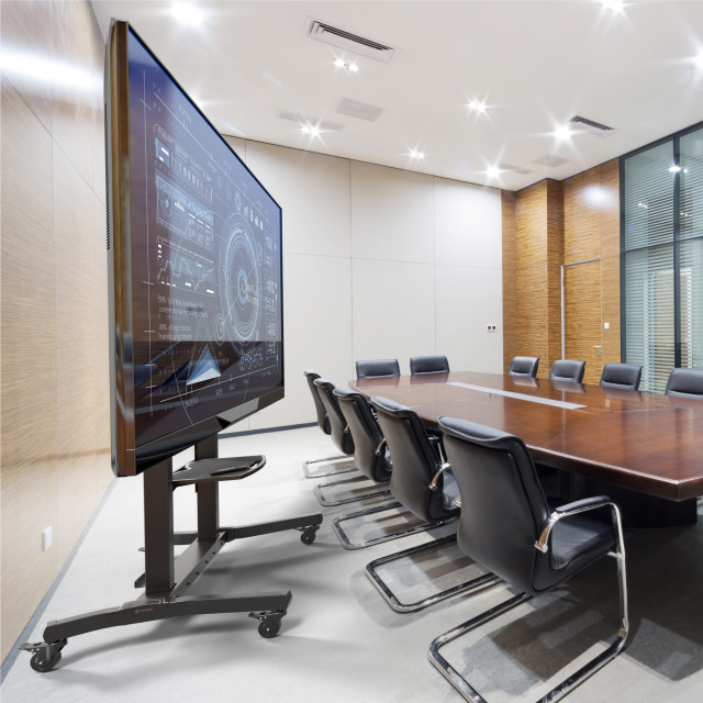 ONKRON Motorized Mobile TV Lift with Wheels for 50-100 Inch Screens up ...