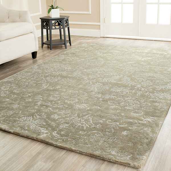 Safavieh Martha Stewart Damask Rug, Sage, 2'3" x 10'0" - Contemporary ...