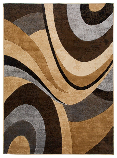 Home Dynamix Tribeca Slade Area Rug Abstract Brown/Gray, 7'10"x10'6 ...