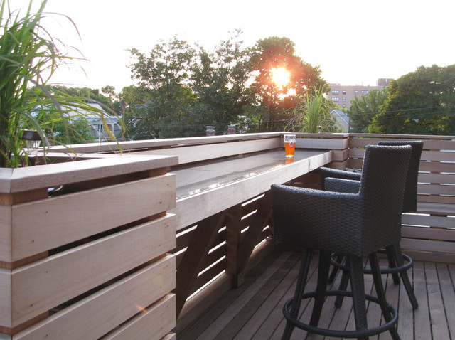 Roof-top Deck / Bar counter detail - Modern - Boston - von Leonardi ...