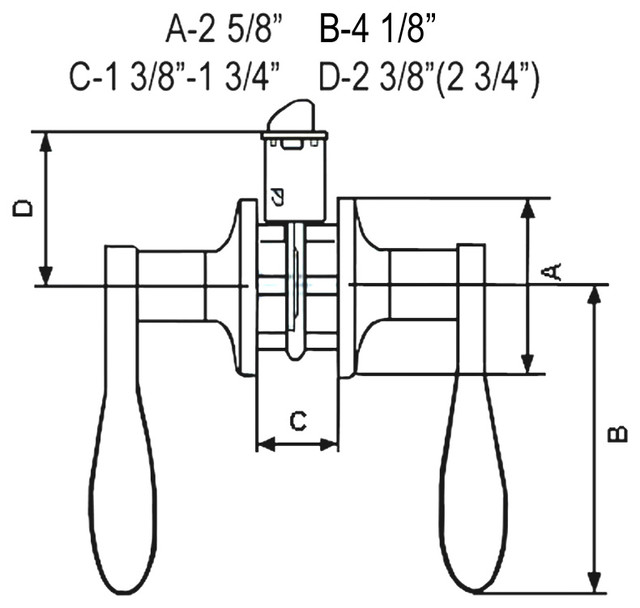 Style 835 Door Lever Handles - Traditional - Door Levers - by ...
