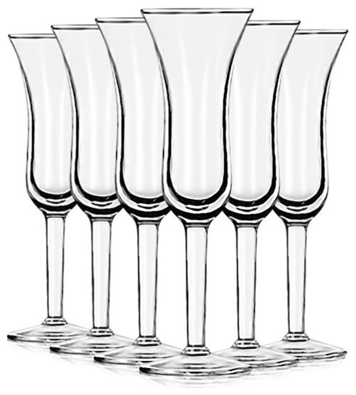 Libbey Colored Tall Dutch Cordial Glasses 1.5 oz. Set of 6, 1.5 oz ...