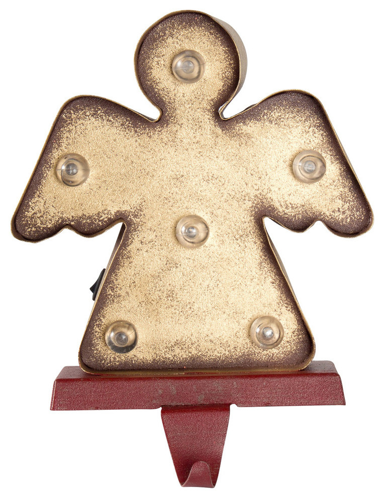 Marquee Angel Christmas Stocking Holder With Battery Operated LED ...