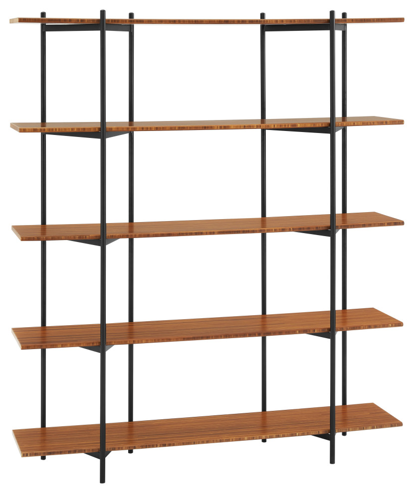 Studio Plus Metal Shelf, Amber - Midcentury - Display And Wall Shelves ...