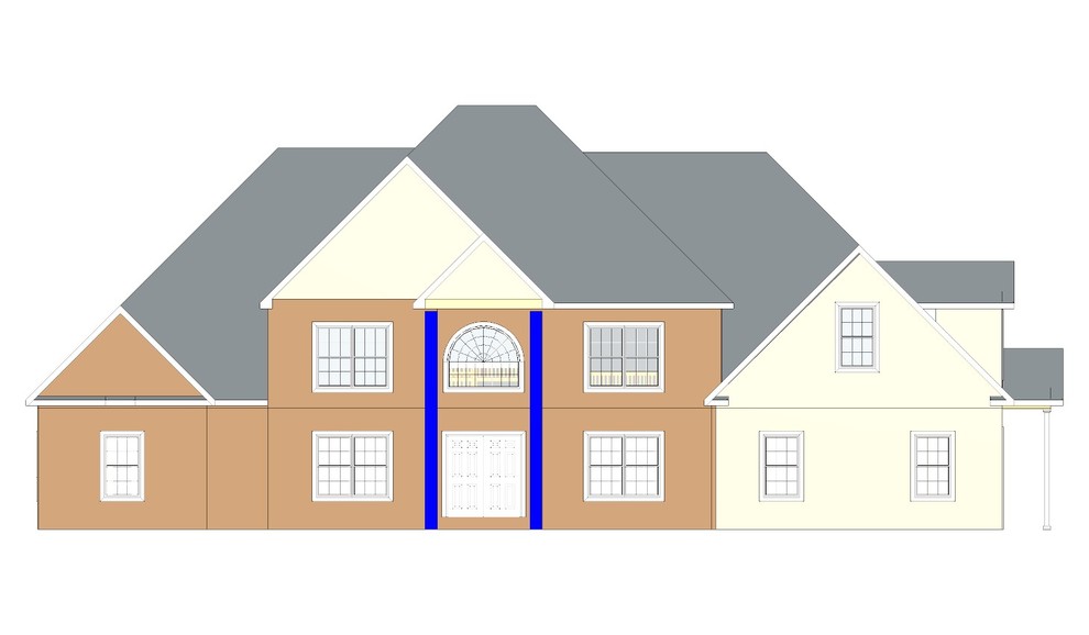 Bay windows on first floor