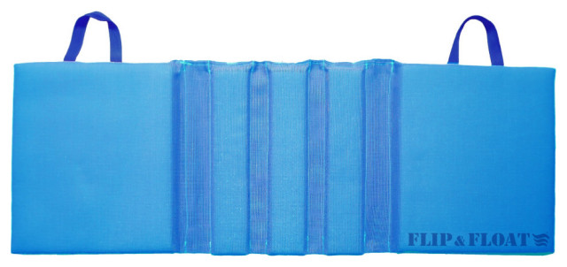 47" Blue Foldable Flip and Float Swimming Pool Lounger Raft - Modern ...