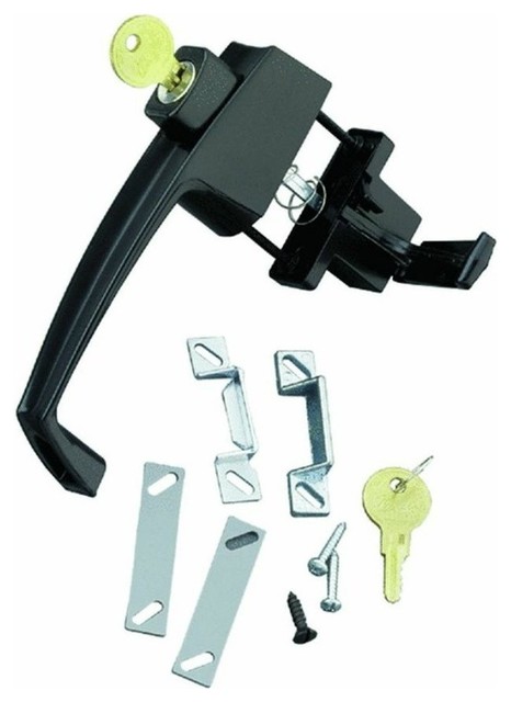 Wright Products™ VCK333X3BL Colonial Keyed Push Button Latch, Black ...