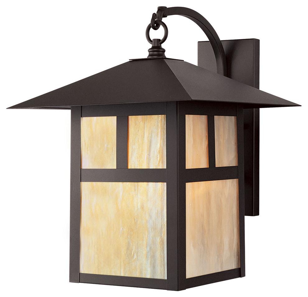 Montclair Mission Outdoor Wall Lantern, Bronze - Craftsman - Outdoor ...