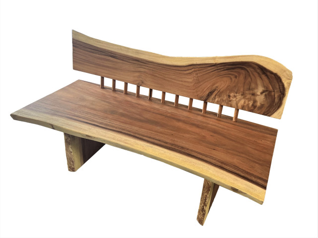 Live Edge Bench, 72" - Rustic - Accent And Storage Benches - by Rustic ...