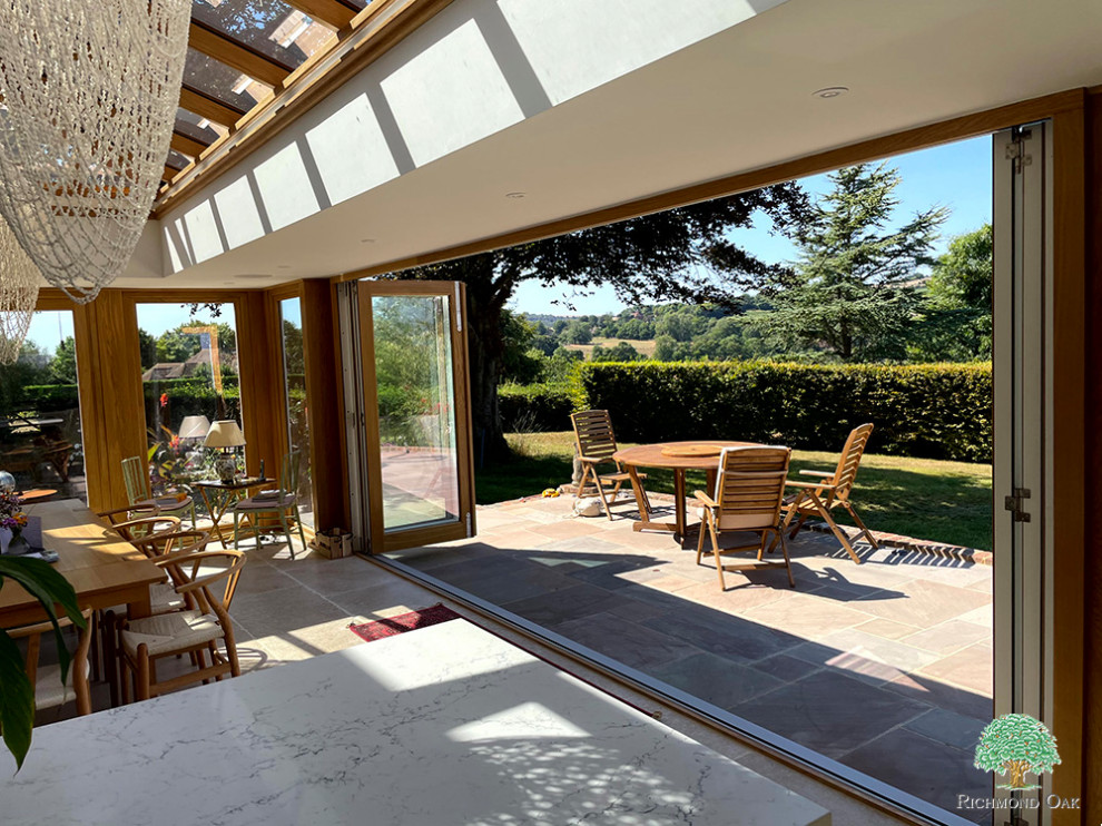 Giles Oak Orangery Kitchen Extension - Contemporary - Conservatory ...