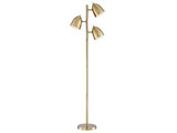 Stylish Metal Based Aged Brass 3-Light Floor Lamp - Contemporary ...