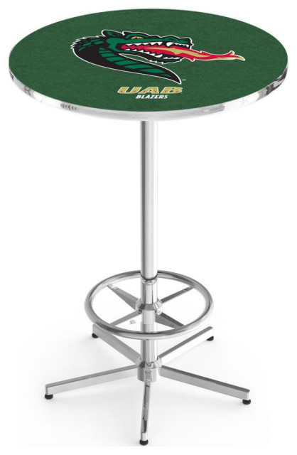 Holland L216 Univ of Alabama at Birmingham 42x28" Pub Table - Chrome ...
