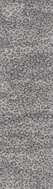 Snow Leopard, Gray, 2'x8', 2'x8' - Contemporary - Hall And Stair ...
