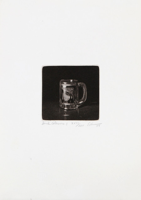 Robert Ecker, Dark Glasses 1, Mezzotint - Contemporary - Fine Art ...