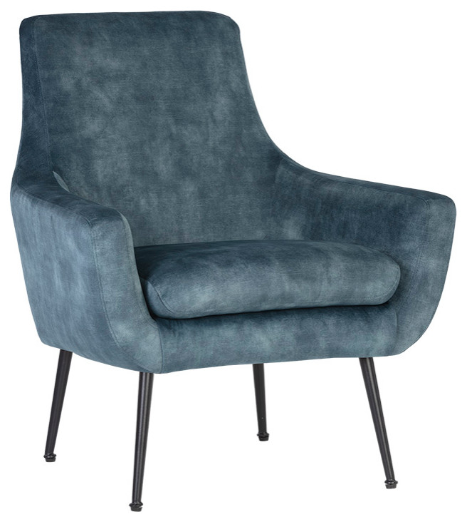 Callum Lounge Chair - Nono Tapenade Gold - Midcentury - Armchairs And ...