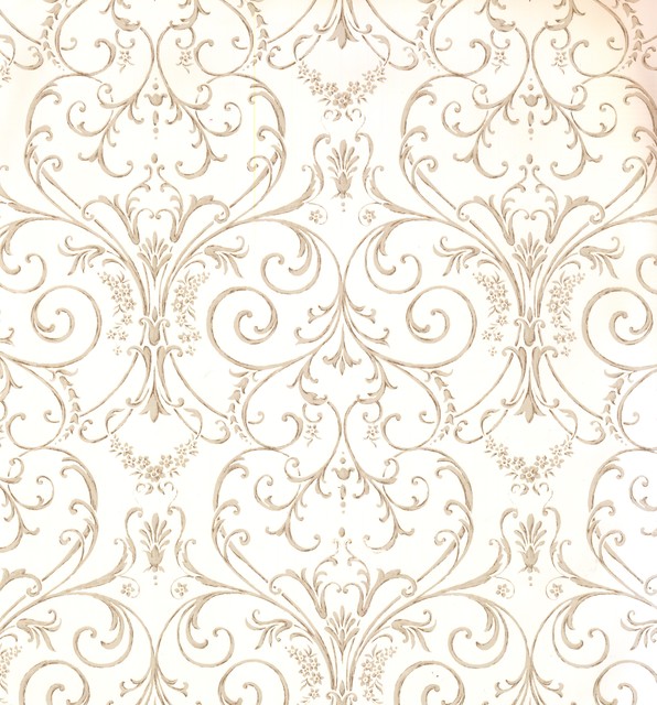DAMASK - Traditional Wallpaper, Sample - Traditional - Wallpaper - by ...