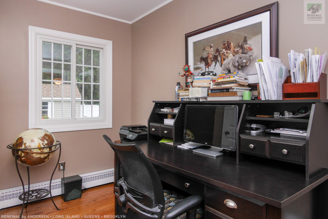 Sharp Looking Office with New Sliding Window - Renewal by Andersen Long ...